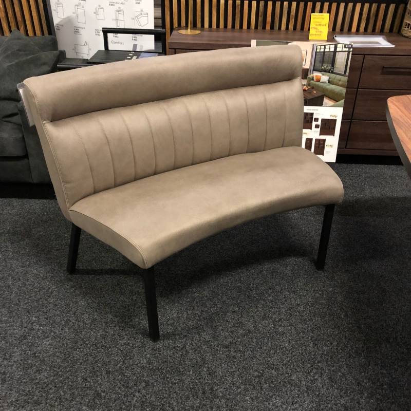 Eetkamerbank Jagger - Kwart rond - Microvezel - MxSofa