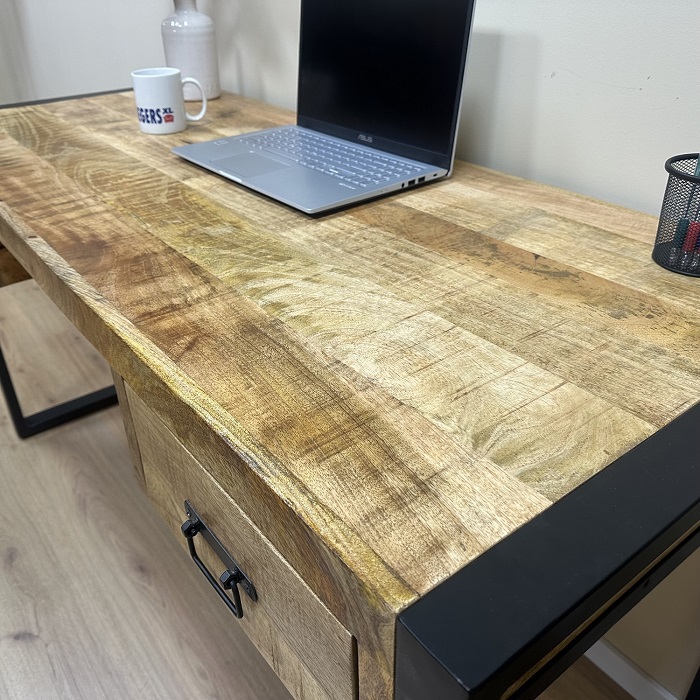 Bureau Mango - Mangohout - 150 cm - WGXL Collection - Wiegers XL